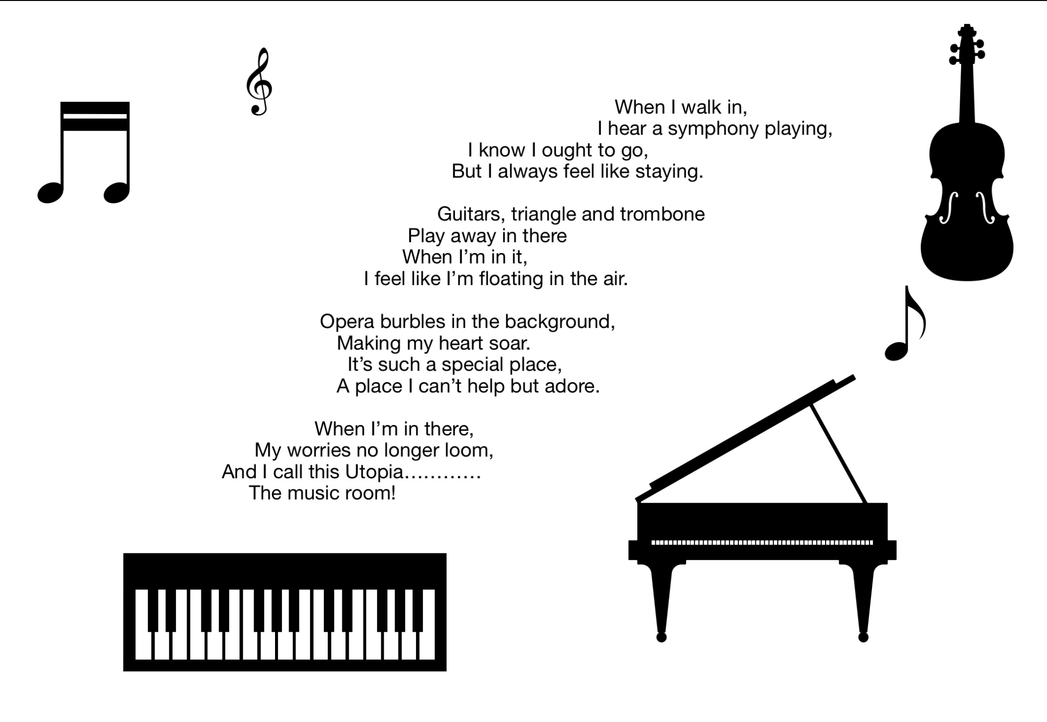 Inspiring Music Poem titled “Musical Utopia”