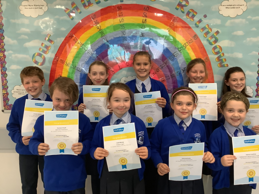 Mathletics Gold Certificate winners